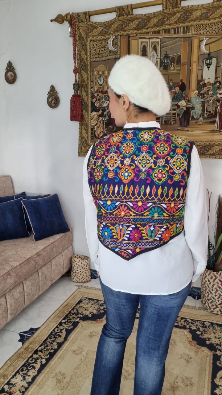 Fully Embroidered Vest – Xenobia EG